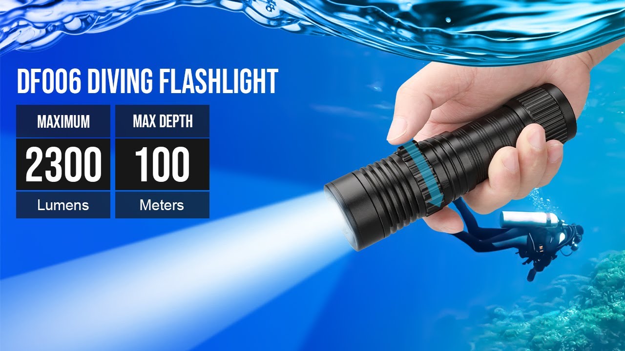 The best diving flashlight DF006, usable up to 100 meters underwater ...