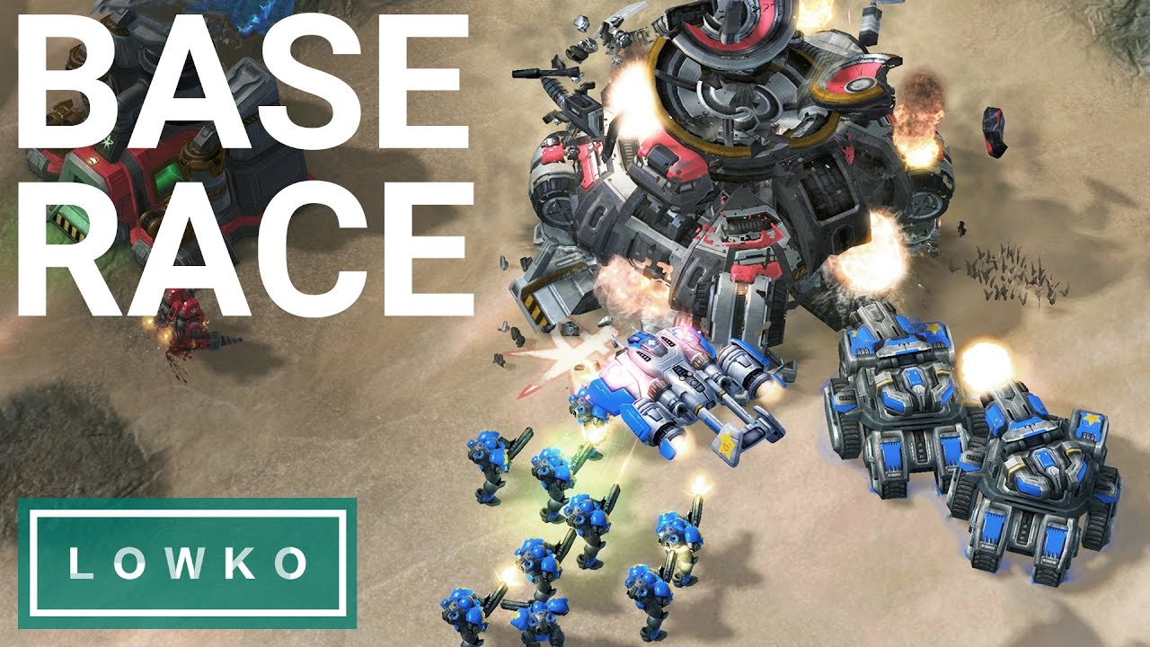 StarCraft 2: DOUBLE Base Race?! - YouTube