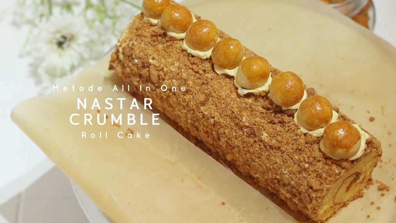 Resep Bolu Gulung Nastar Crumble lembut & nagih | Nastar/ Pineapple ...