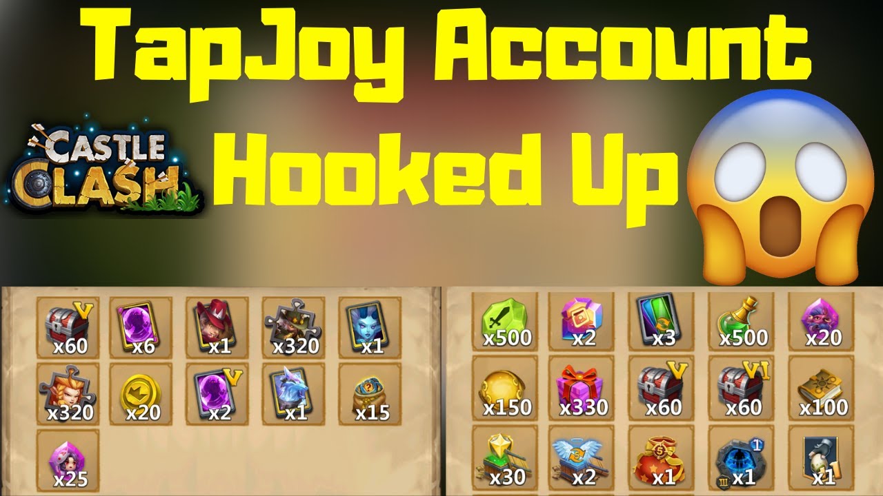 TapJoy account | Massive rewards | Episode 2 | Castle Clash - YouTube