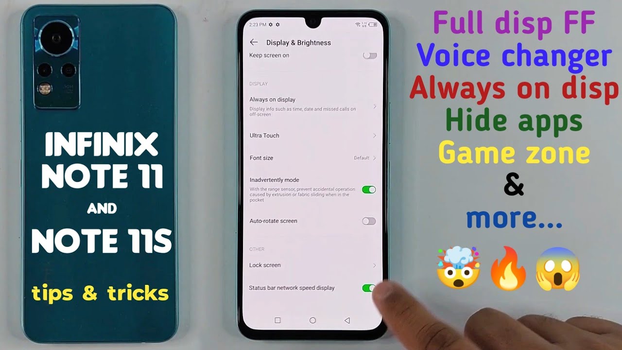 Infinix Note 11 and Note 11s Amazing features Gamezone full disp free ...
