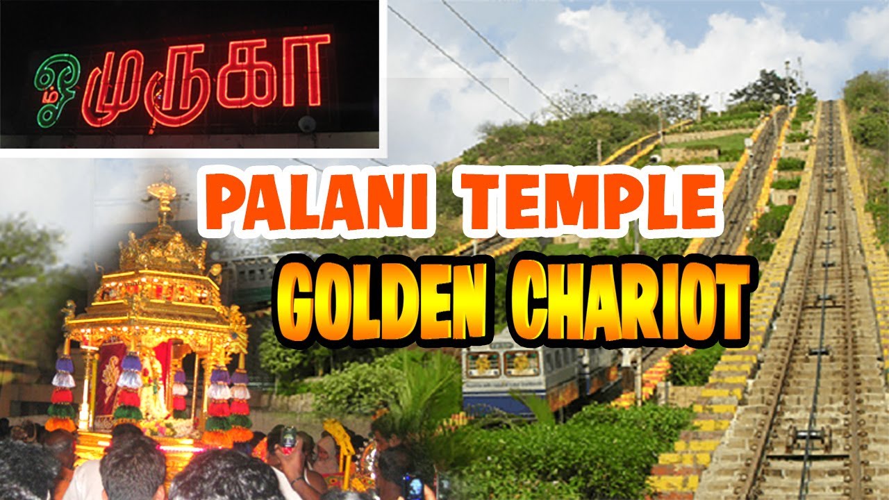 Palani Golden Chariot, Night View & Adventure Rope Car Experience - YouTube