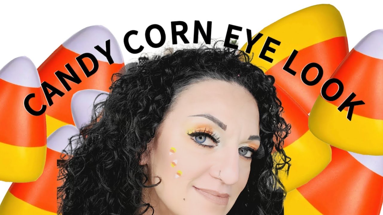 CREATING A CANDY CORN EYE LOOK || FUN HALLOWEEN TUTORIAL # ...