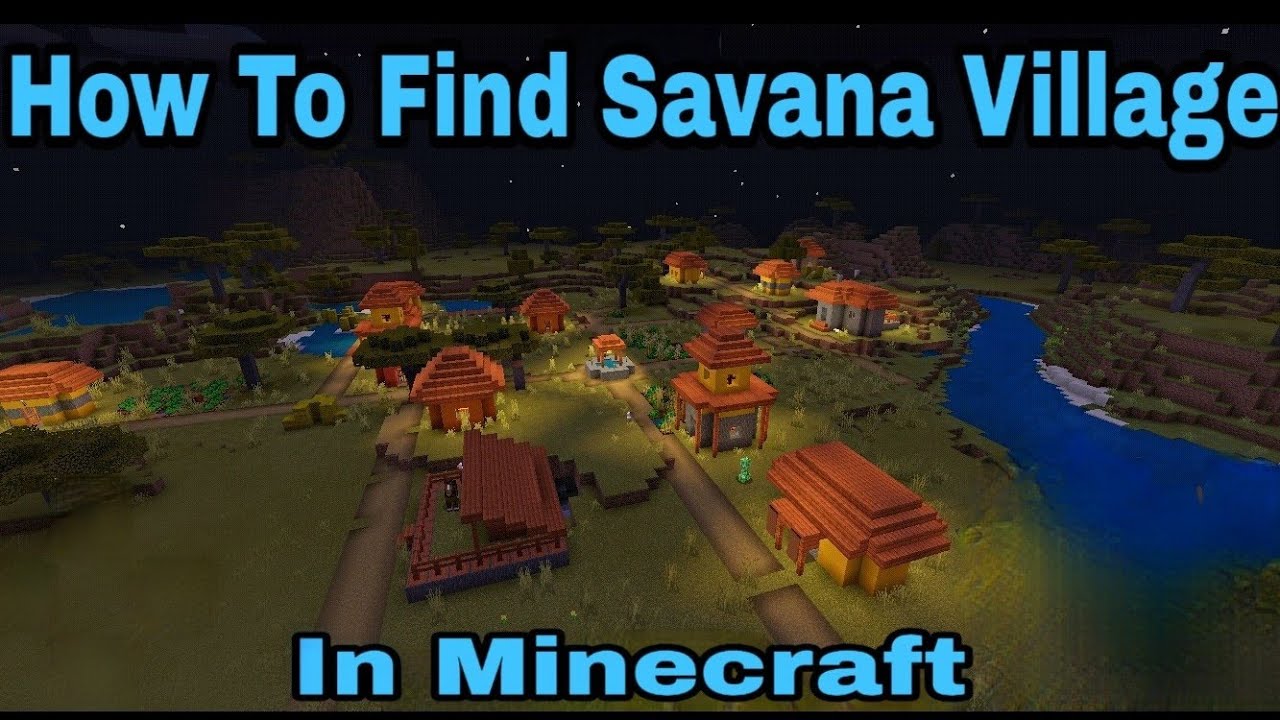 How to find savanna village in minecraft - YouTube