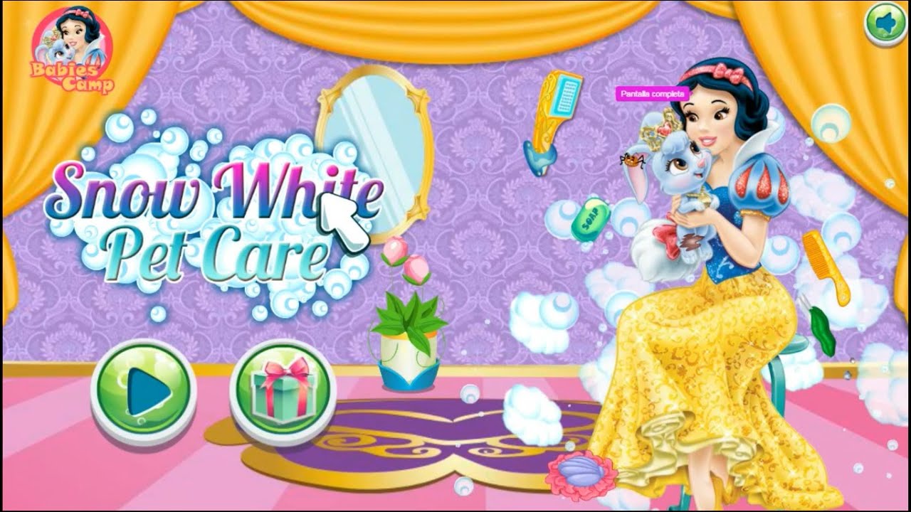 SNOW WHITE: PET CARE | BLANCA NIEVES: CUIDADO DE MASCOTA ツ 1080P ...