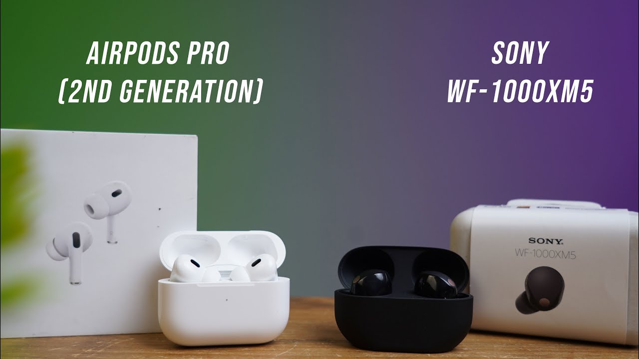 تجربتي مع سماعات AirPods Pro 2G - SONY WF-1000XM5 - YouTube