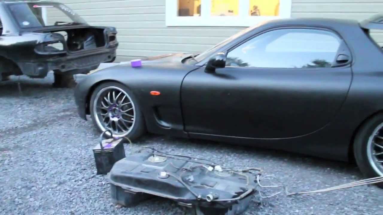 RX-7 The Project Part 2 Filling the gas tank - YouTube