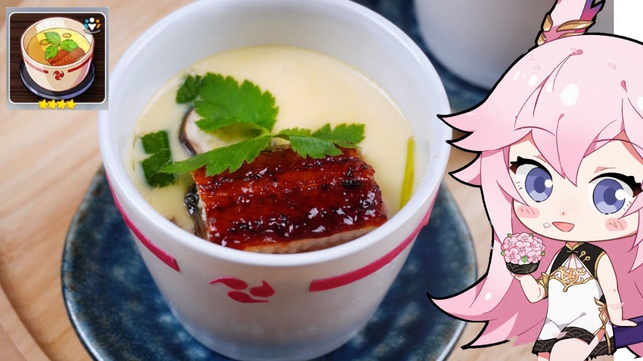 Honkai Impact 3rd Recipe: Ele Chawan-mushi | 崩壊3rd 料理 うなぎ入り茶碗蒸し再現 - YouTube