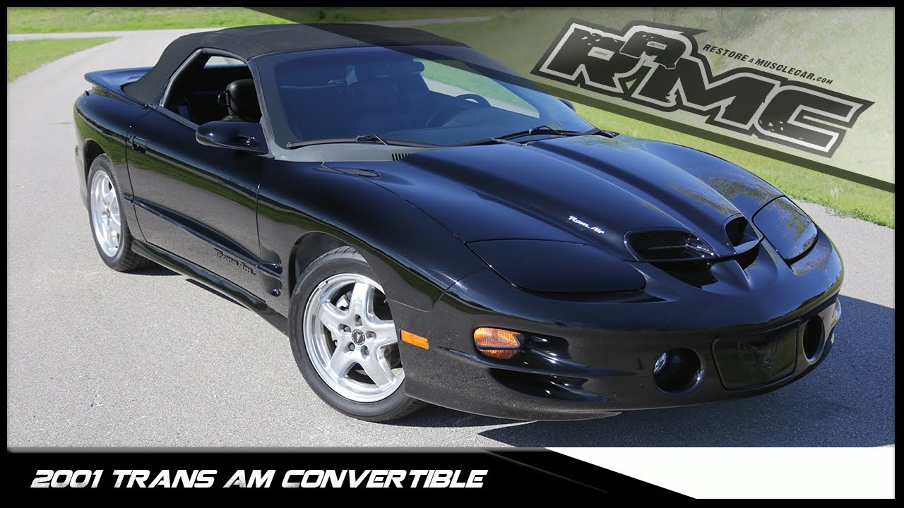 2001 Convertible Trans Am Low Miles "For Sale" - YouTube