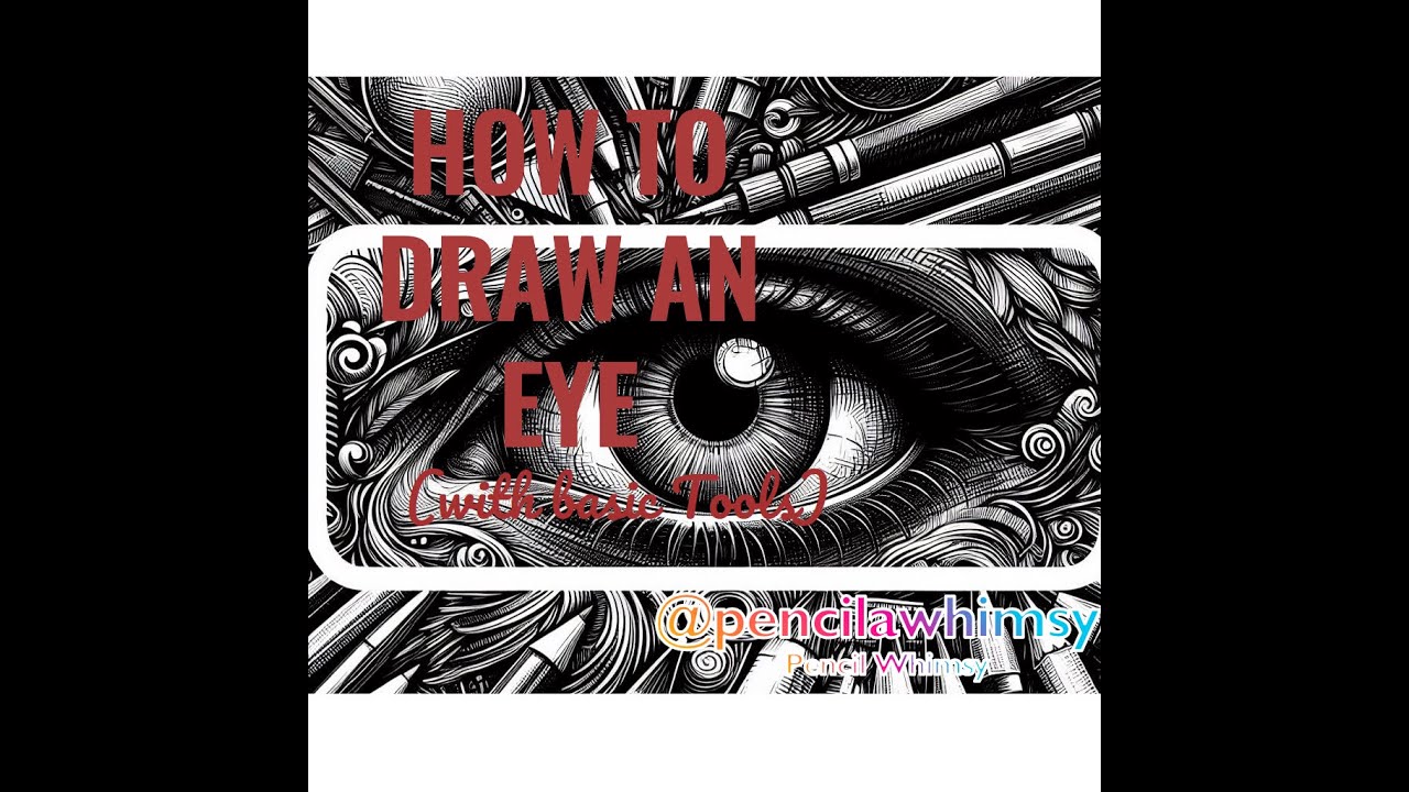 How to Draw an Eye (With Basic Tools) #howtodraw #eyedrawing - YouTube