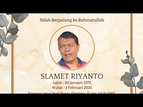 Insya 4JJ1 Bapak Slamet Riyanto ( Pak Mamok ) Husnul Khotimah ...