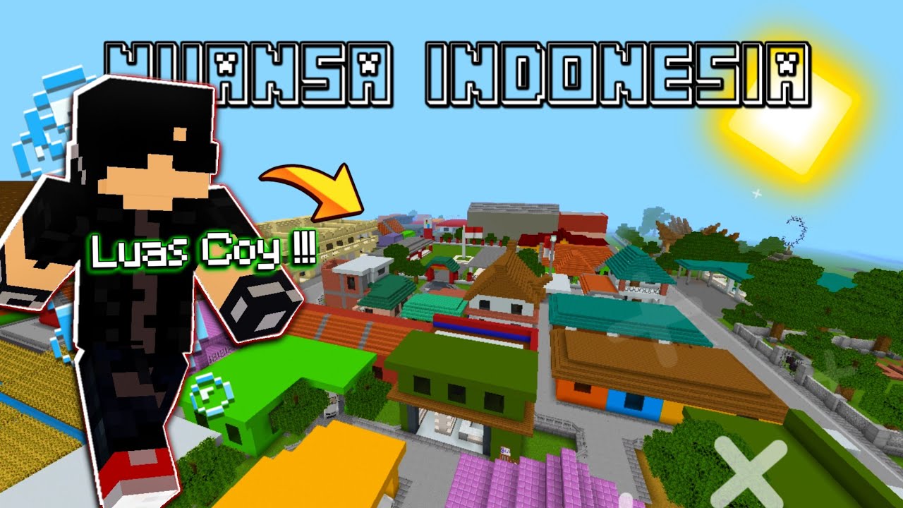 UPDATE MAP NUANSA INDONESIA DI MINECRAFT PE 1.19+ - YouTube