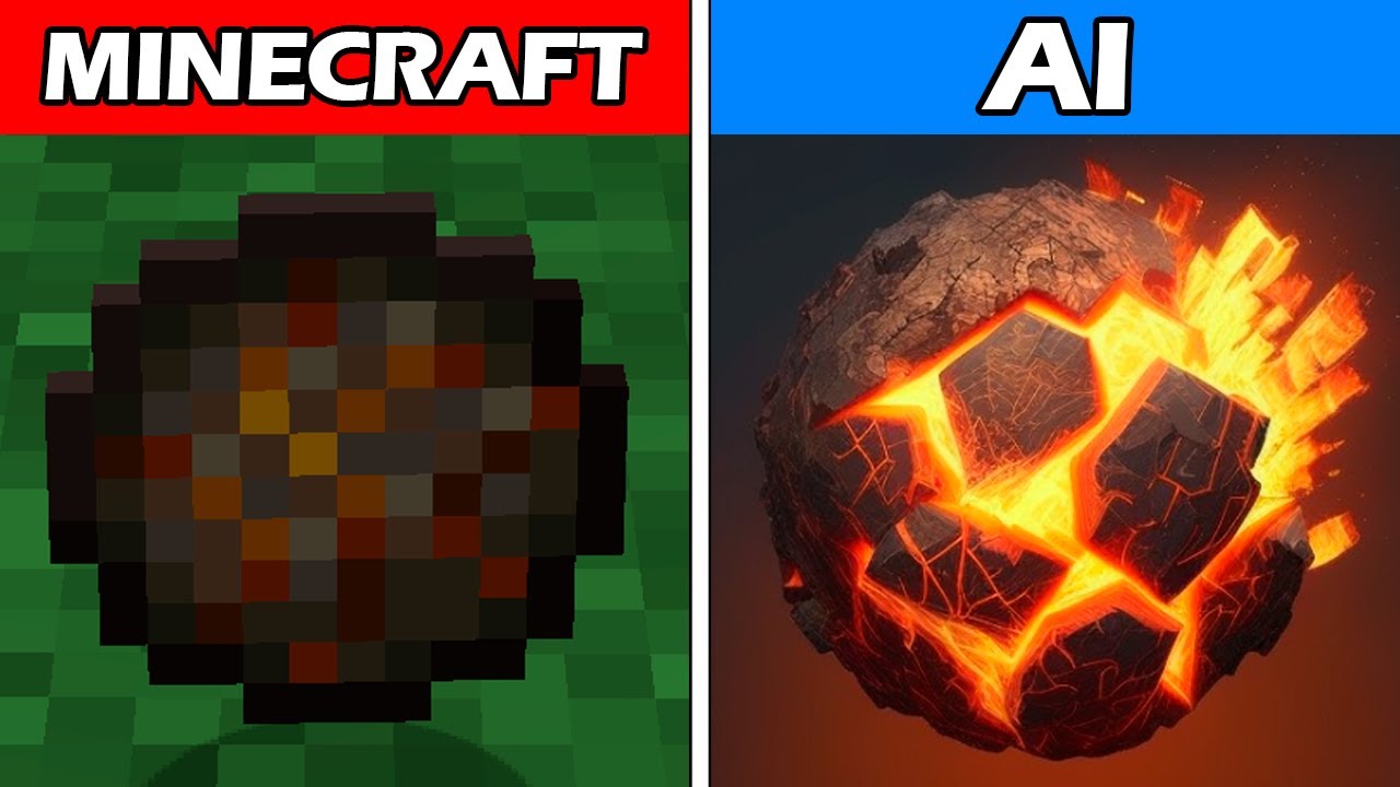 Minecraft vs AI / Realistic Minecraft / Minecraft AI Generated - YouTube