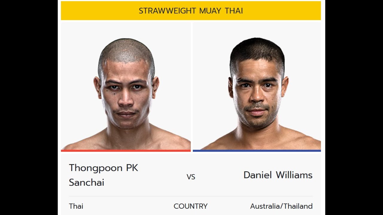 Thongpoon vs Danial Williams - YouTube