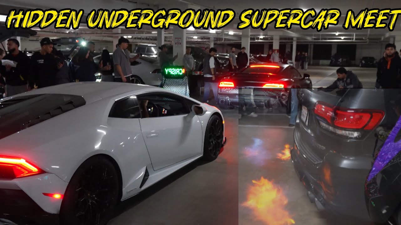 I FOUND HIDDEN UNDERGROUND SUPERCAR MEET(POLICE SHOW UP) - YouTube