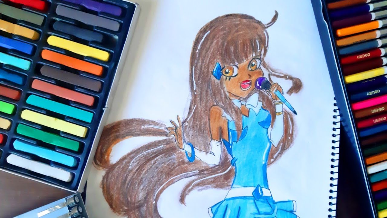 Speed Drawing ( Talia : Lolirock ) | ( رسم سريع ( تاليا من لولي روك ...