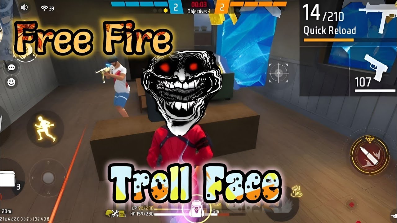 Free Fire Troll face video // free fire headshot troll face - YouTube