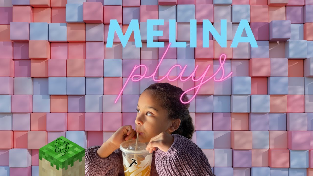 Melina plays in creative mode - Minecraft Gaming Kids - YouTube