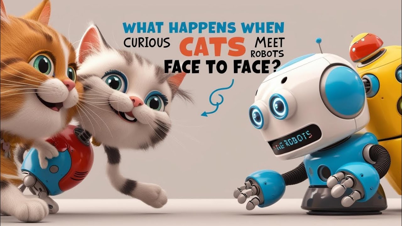 What Happens When Curious CATS Meet Robots FACE to FACE? - YouTube