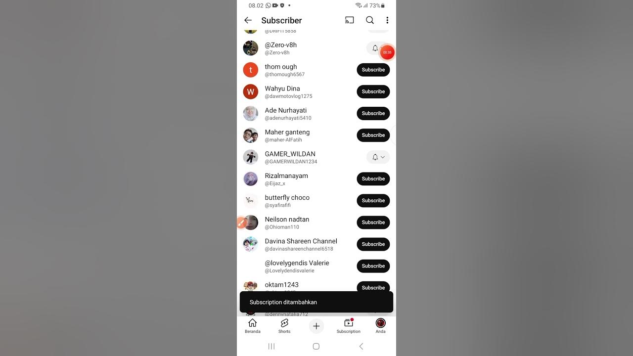 Siapa yang subcribe gw gw subcribe balik - YouTube