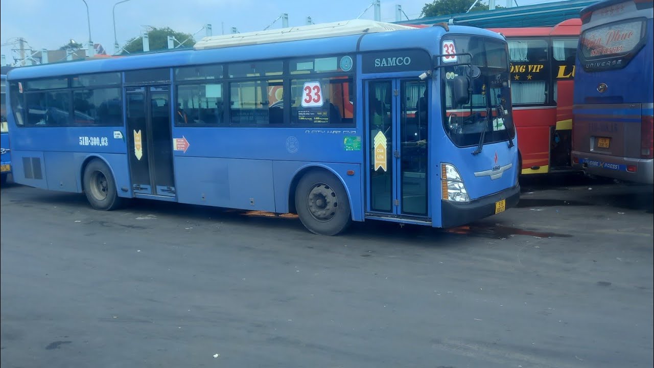 Video xe buýt Samco City H.68 CNG - Tuyến 33 - Video được quay bởi Đạt ...
