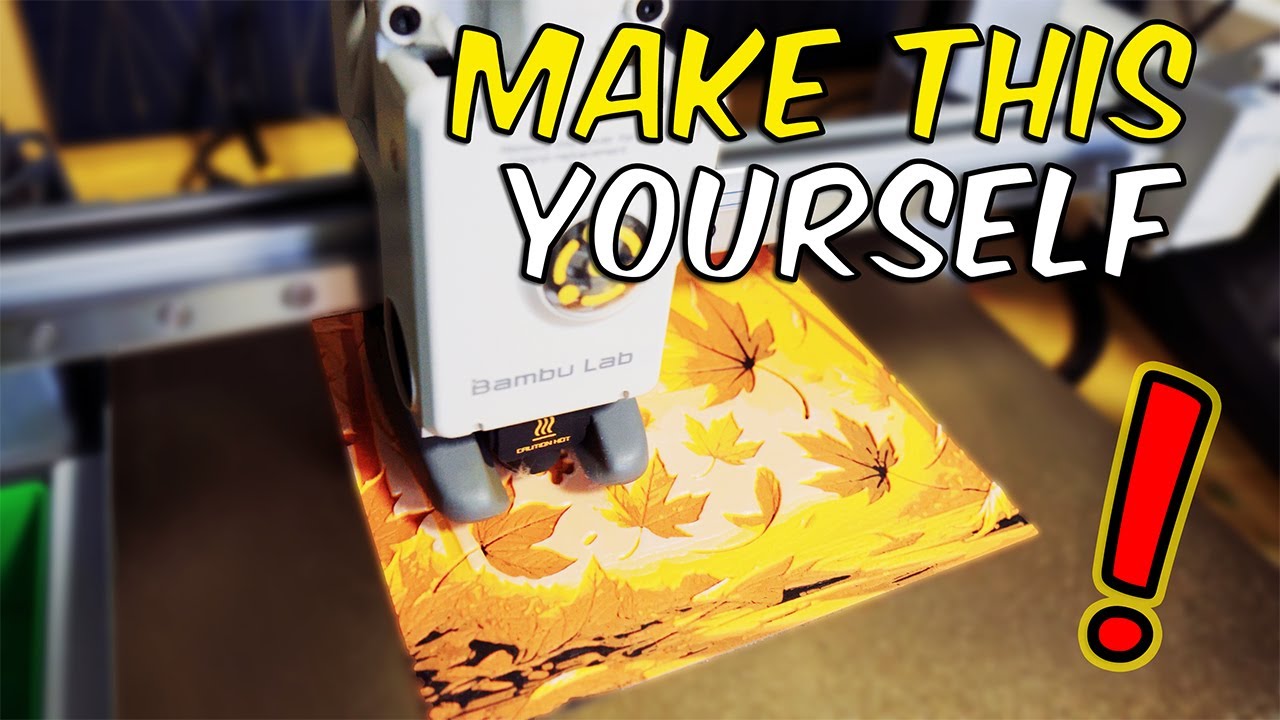 Custom 3D Printed Plaques using Bambu Lab A1 - Made With HueForge - YouTube