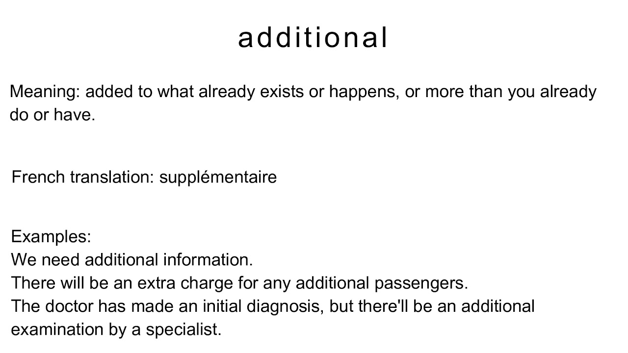 Additional meaning French Translation Examples YouTube additional-meaning-french-translation-examples-youtube