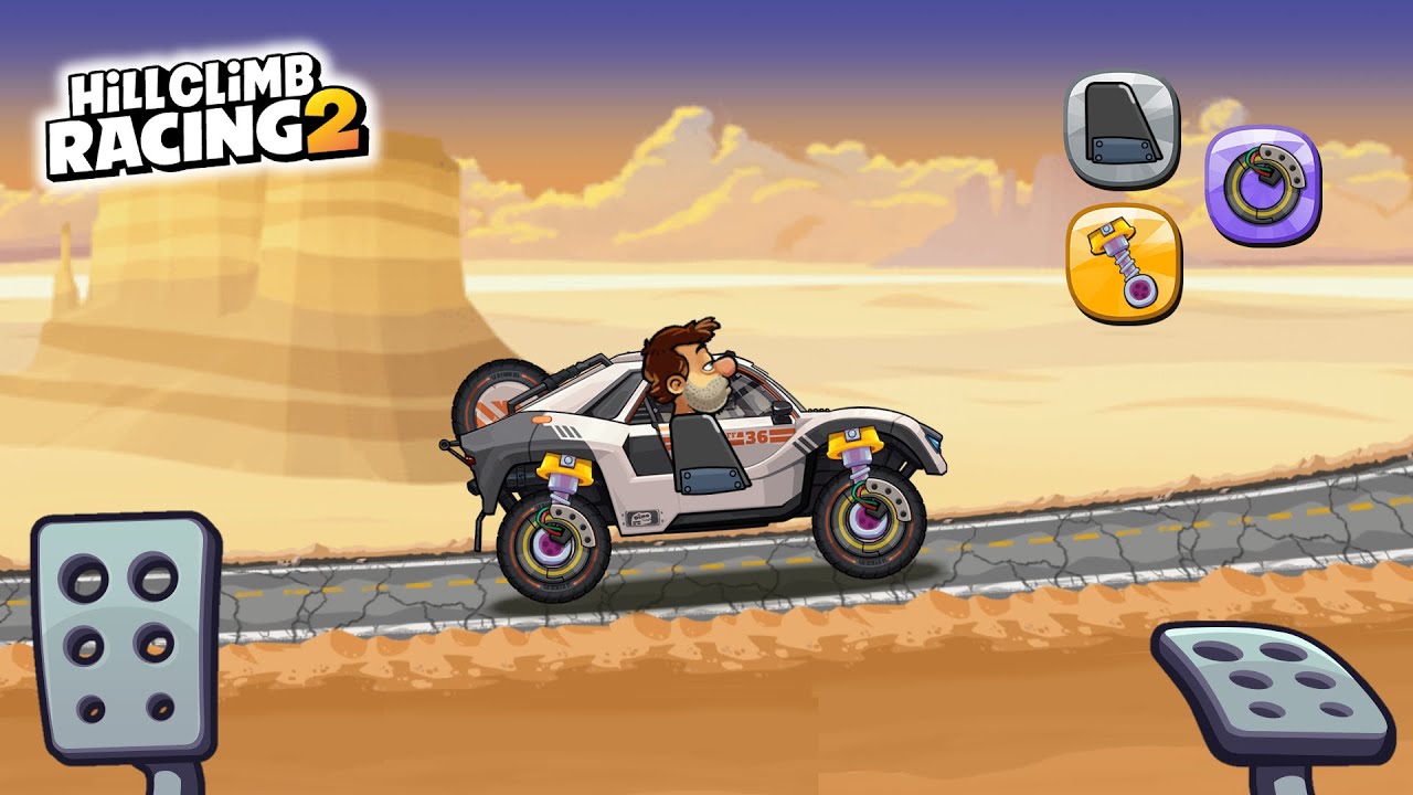 Hill Climb Racing 2 - Desert Valley 10km RAIDER - YouTube