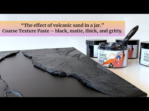 The effect of volcanic sand with Kamenskaya Black Coarse Texture Paste