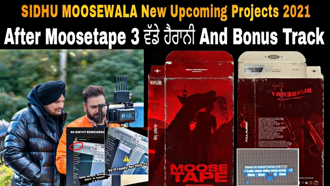 Sidhu Moose Wala new upcoming Songs 2021 | After Moose Tape 3 big ...