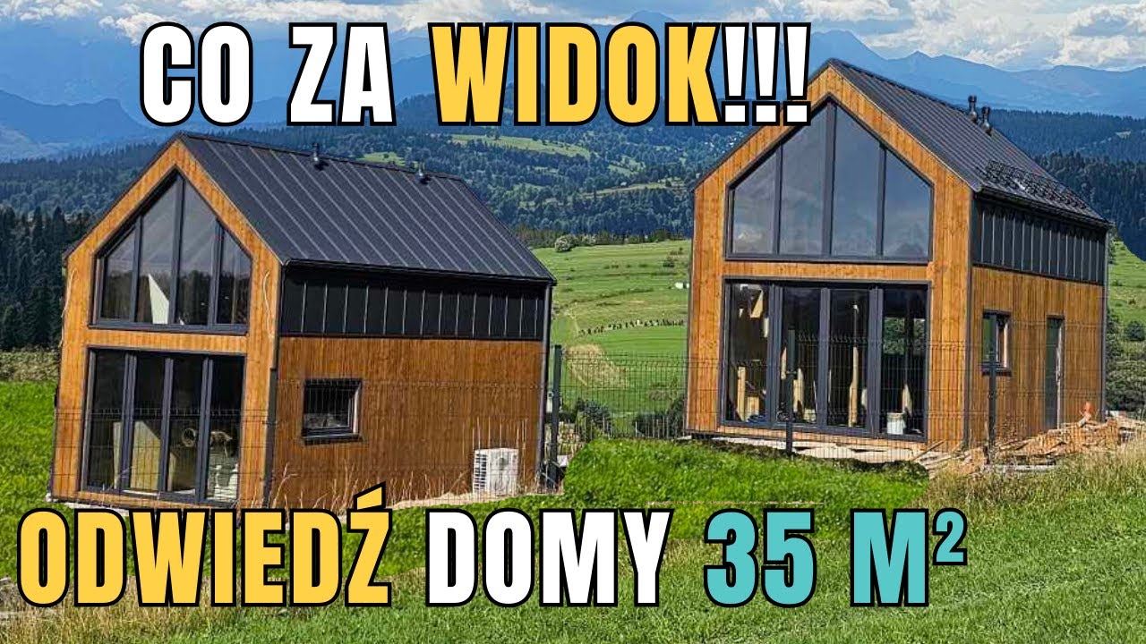 Domy 35m2 całoroczne z widokiem na TATRY - OPROWADZAM po budowie ...