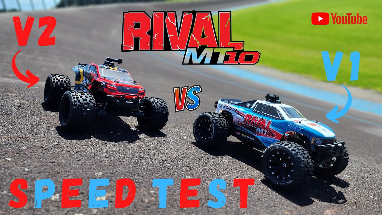 Rival MT 10 V1 vs V2 RC Comparison - Velodrome FPV Speed Test!!! - YouTube