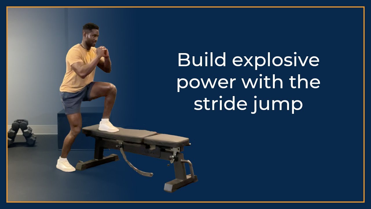 Plyometric exercises- How to do a stride jump - YouTube