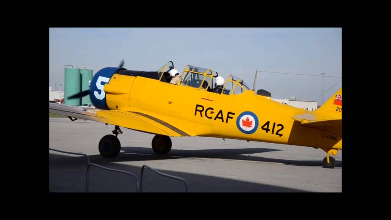 RCAF 412 Harvard Mk.IV Paper Model and Engine Runup papercraft build papermodelshop.com - YouTube