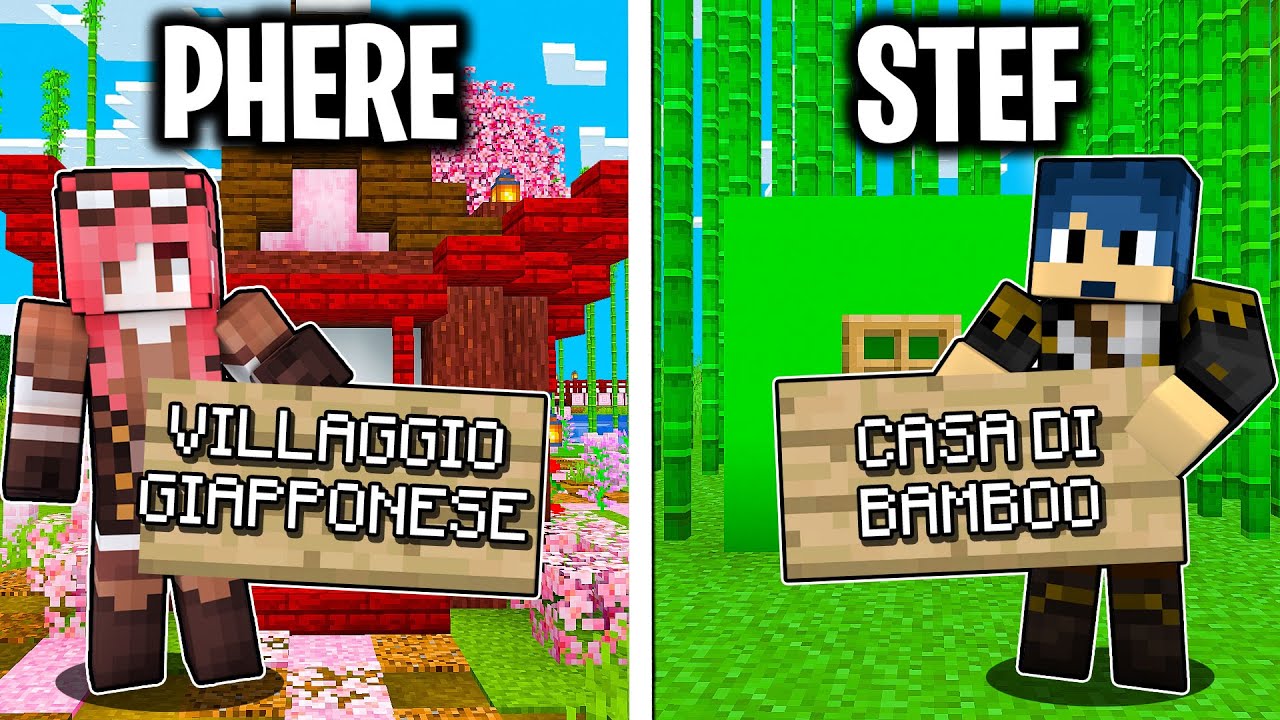STEF E PHERE DECIDONO COSA COSTRUISCO 1 - Minecraft ITA *NUOVA SERIE ...