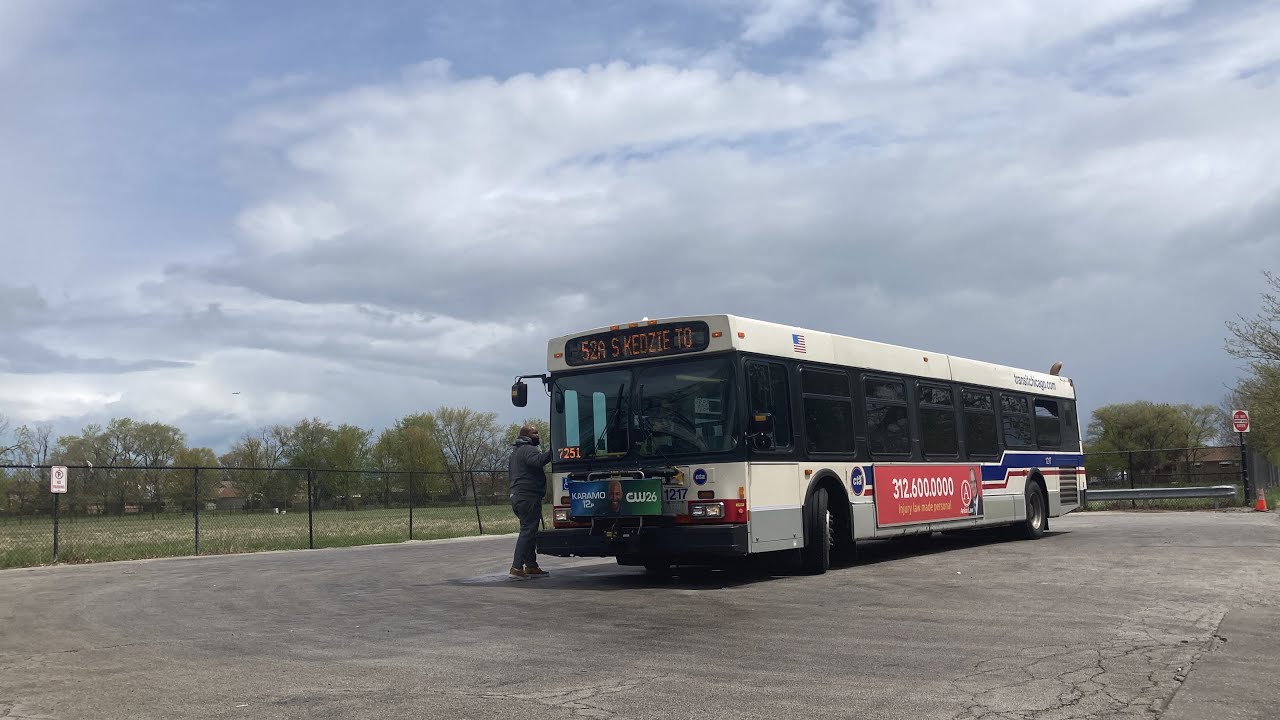 CTA On Board Riding 2006 New Flyer D40LF Bus 1217 on Route 52A South ...