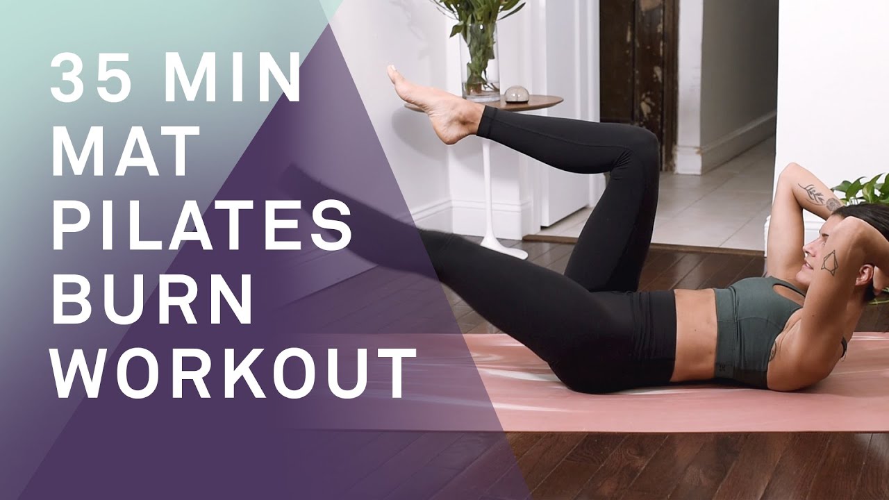 35 Mat Pilates Burn Workout #homeworkout - YouTube