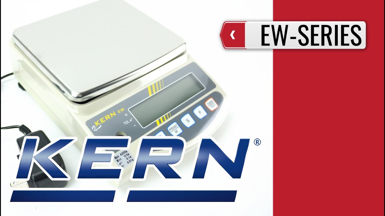 KERN EW series - Precision balance (product video presentation) - YouTube