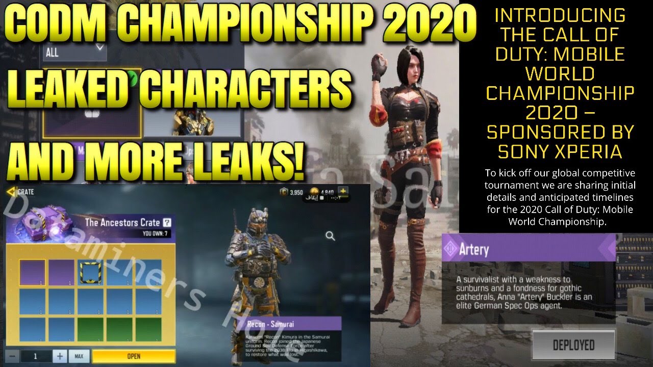 CODM Championship 2020, Leaked Characters and More Leaks! // Call of ...