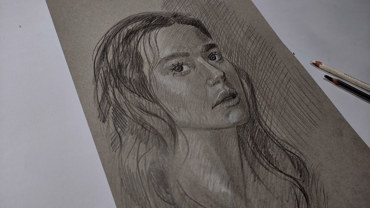 How to draw realistic portrait step by step|| beginners drawing || how ...