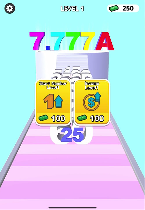 Number Merge Run gameplay (Level 1 and 2) - YouTube