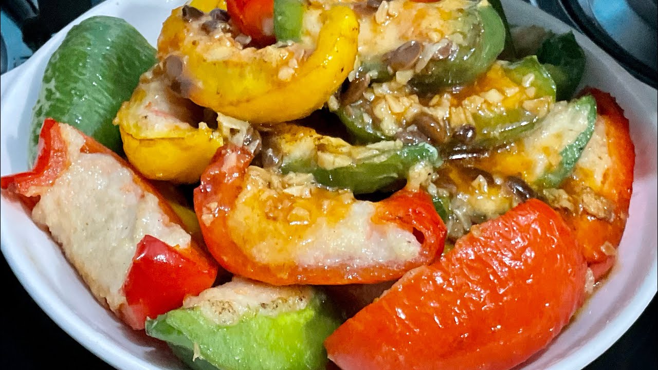 How To Cook Delicious Easy Stuffed 3 Color Capsicums - YouTube