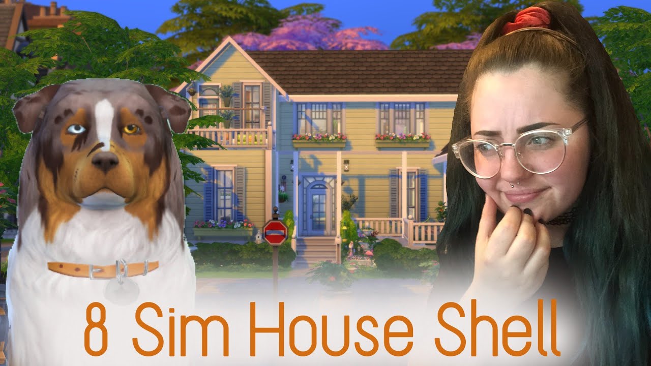 Shell Challenge for 8 Sims! Sims 4 Speed Build - YouTube
