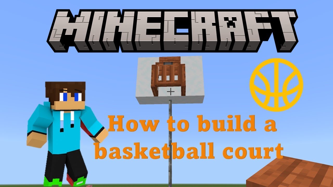 How to Build a Basketball Court in Minecraft - YouTube