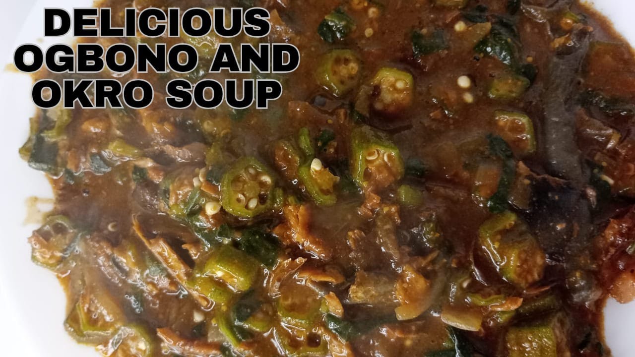 How To Make Authentic Ogbono And Okro Soup With Smoked Cat Fish ...