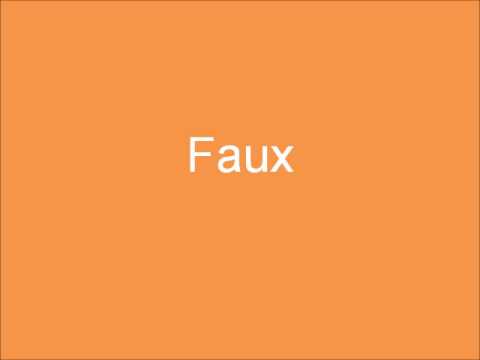How to pronounce Faux in English (American) - YouTube