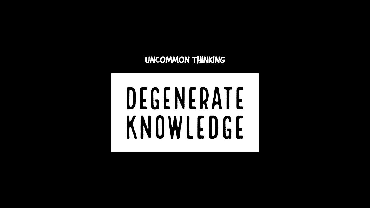 The Degenerate Knowledge Podcast| Crap you see in NYC and Mayonnaise ...