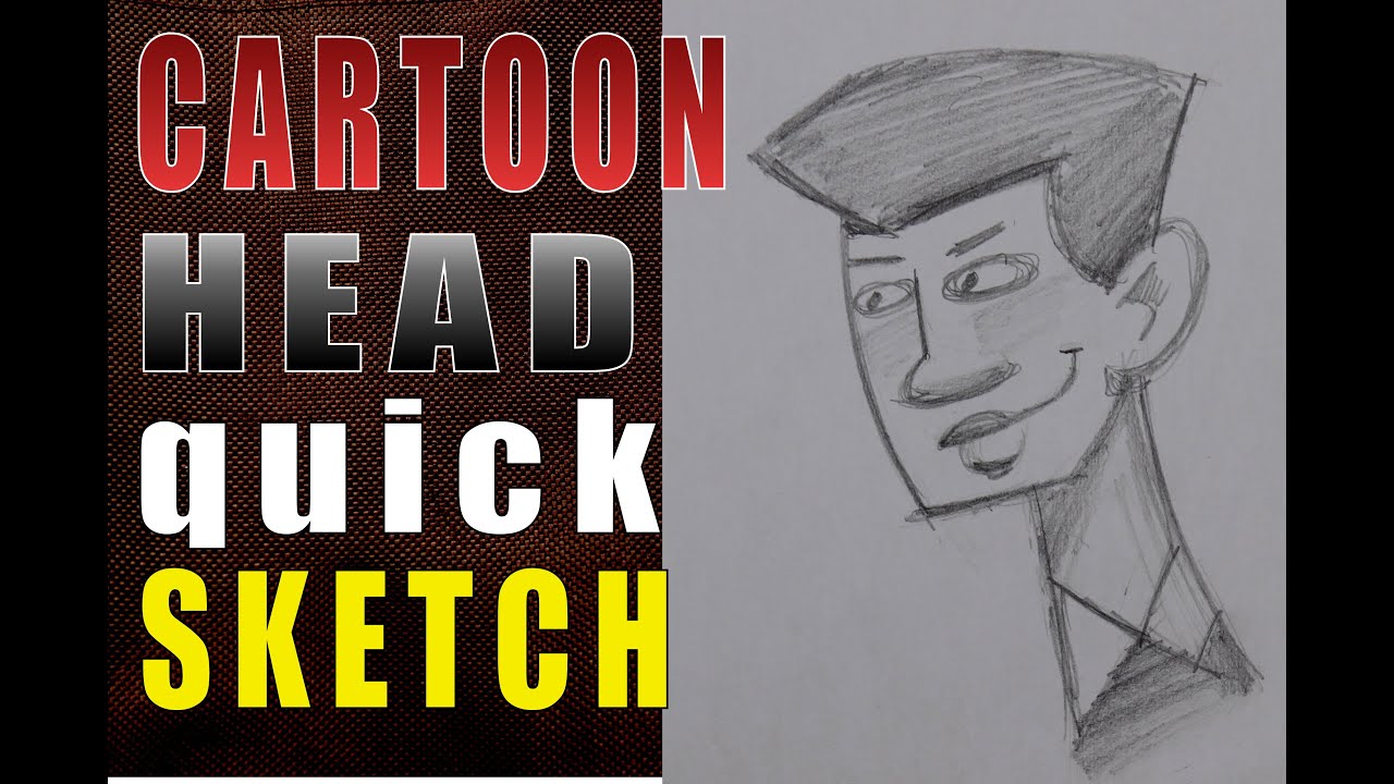 How To Draw Cartoon Head - YouTube