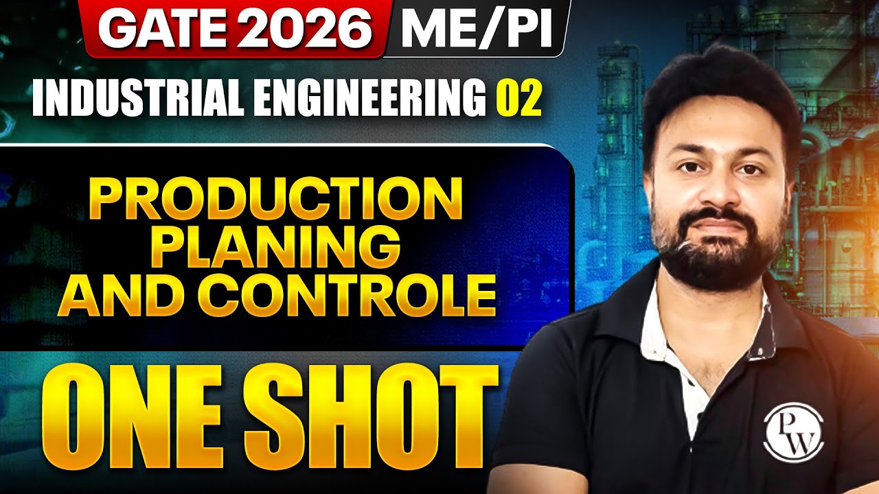 Industrial Engineering 02: Production Planing and Controle | ME, PI ...