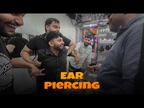 Unplanned Ear Piercing Challenge 😱